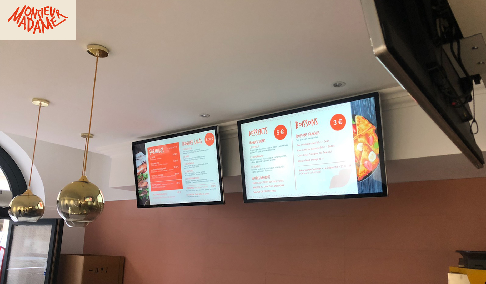 Discover menu boards in the catering sector