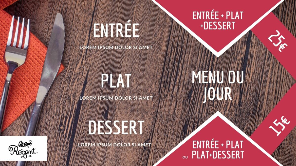 Digital signage and The catering sector.