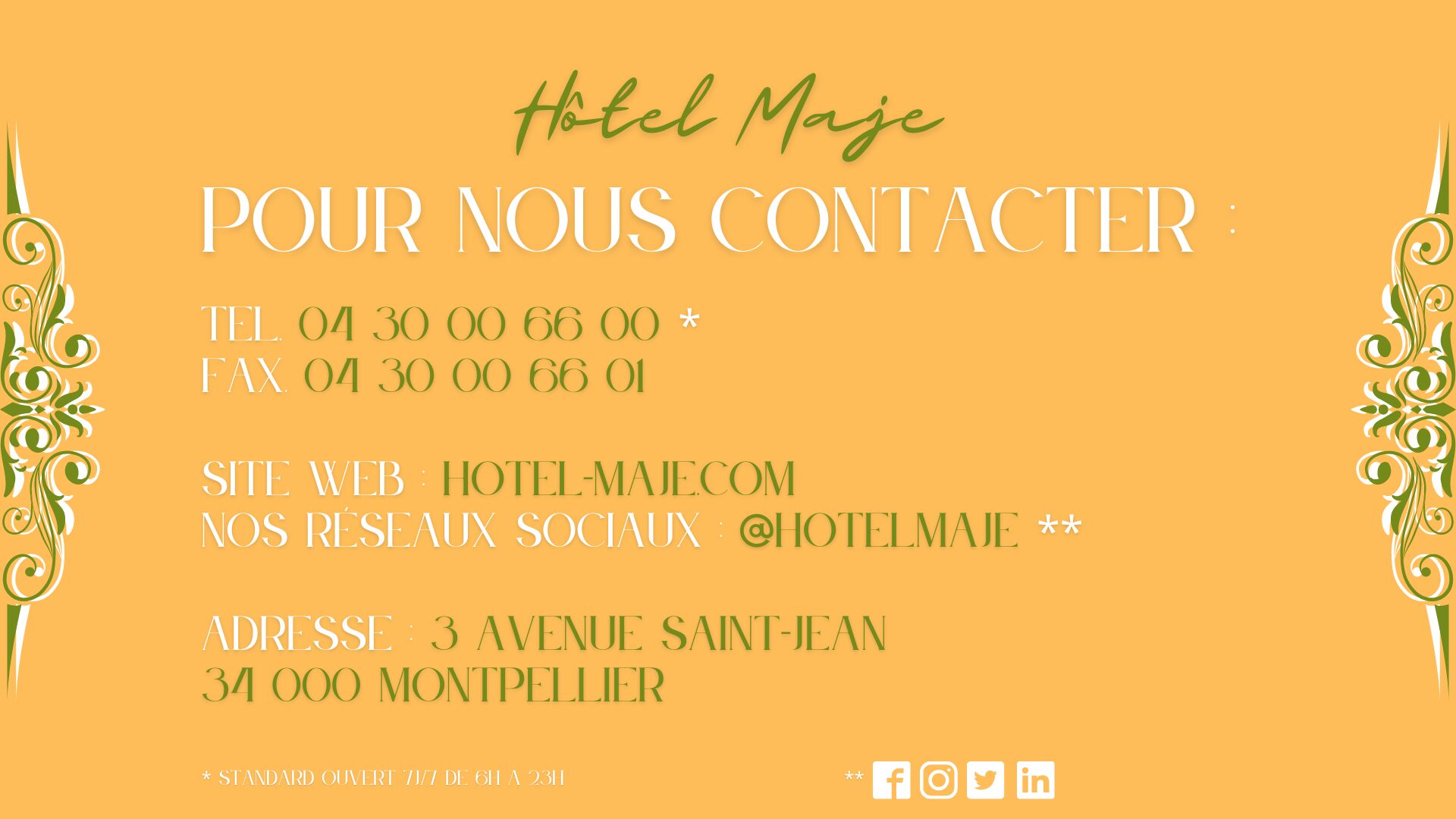 Hotels - affichage dynamique - Your communication
